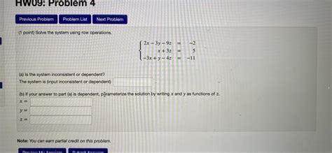 Solved HW09 Problem 4 Previous Problem Problem List Next Chegg Com