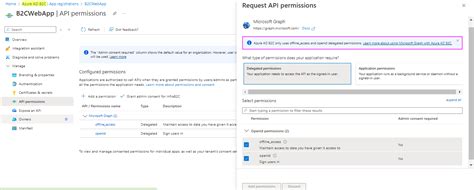microsoft graph api azure add mail send permission to app available permissions not showing