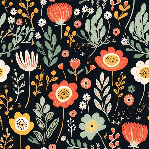 Premium Photo Playful Pattern Flower