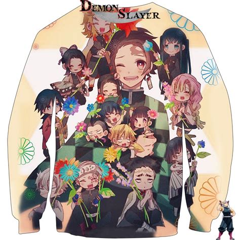 Pull Demon Slayer Pourfendeurs De Démons Kawaii ~ Boutique Demon Slayer
