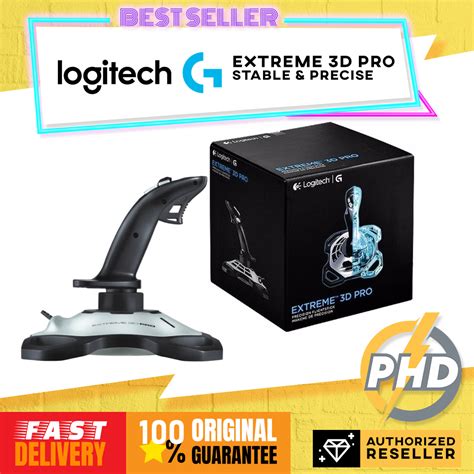 Logitech Extreme 3d Pro Precision Joystick Black Shopee Malaysia