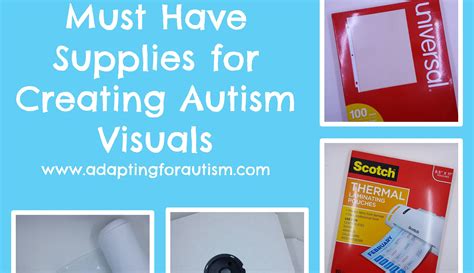 Autism Visuals Supplies Adapting For Autism Work Tasks For Your