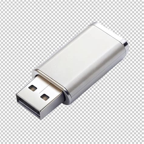 USB Flash Drive Transparent Background Premium AI Generated PSD