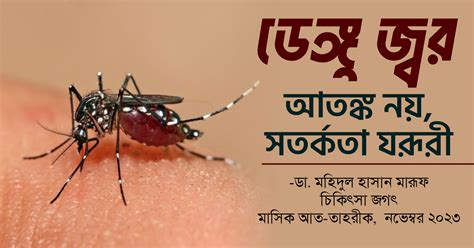 ডেঙ্গু জ্বর আতঙ্ক নয় সতর্কতা যরূরী ডা মহিদুল হাসান মারূফ