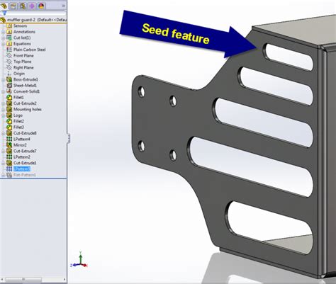Variable Pattern Instances In Solidworks 2013 Computer Aided Technology