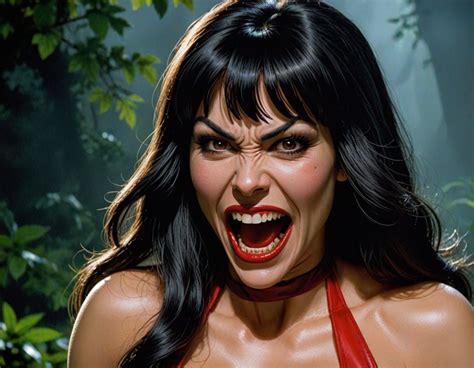Vampirella Reveals Her Fangs Ai Art