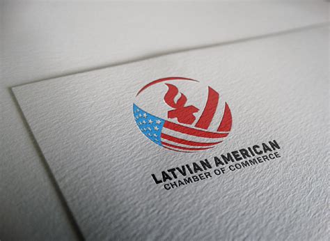 Serious Modern Chamber Of Commerce Logo Design For Latvian American