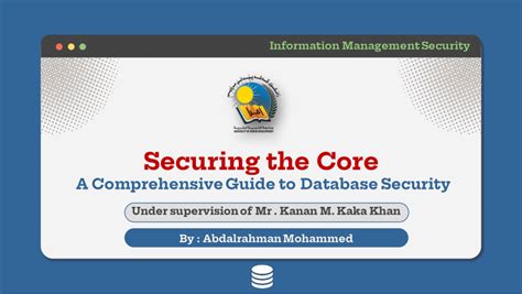 Pdf Securing The Core A Comprehensive Guide To Database Security