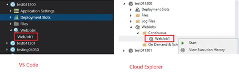 No Webjobs Node Displays For Deployment Slots · Issue 402 · Microsoftvscode Azureappservice
