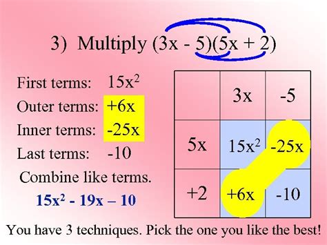 I Can Multiply Two Polynomials Using The FOIL