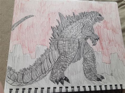 Simple Godzilla Drawing