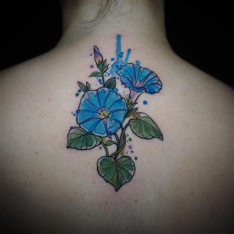 Morning Glory Tattoo Watercolor Style Morning Glory Tattoo Located On
