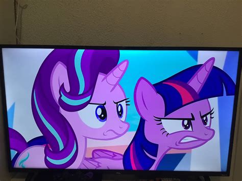 Twilight Sparkle And Starlight Glimmer Glaring By Hubfanlover678 On