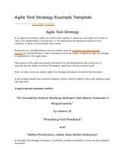 Module Task Agile Test Strategy Example Template Doc Agile Test