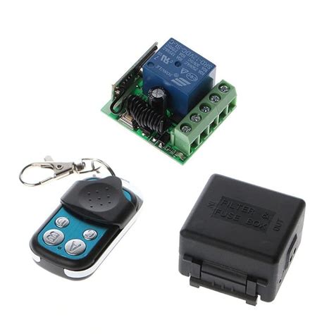 433mhz Universal Wireless Remote Control Switch Dc 12v 10a 1ch Relay