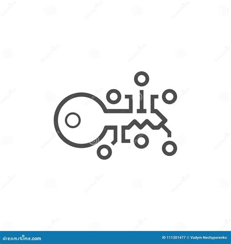 Encryption Key Icon Stock Vector Illustration Of Internet 111301477