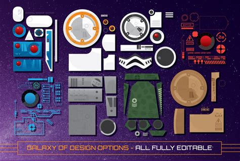 Sci Fi Design Assets And Vector Elements Illustrator And Photoshop