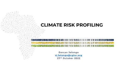 Climate Risk Profiling Cgiar Gender Impact Platform