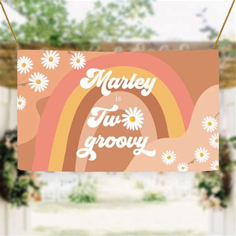 Groovy Party Backdrop Etsy