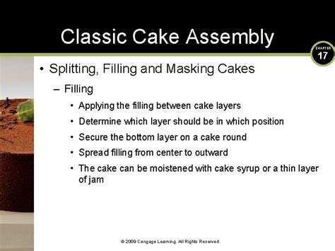 Chapter 17 Classic And Modern Cake Assembly 2009