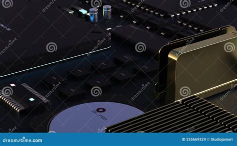 Components Of Quantum Computer Parts Stock Illustration Illustration Of Cyberspace