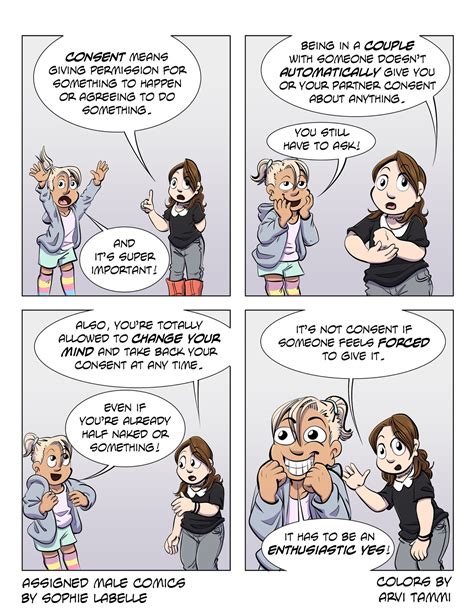 Heres A Comic About Consent Assigned Male Comics