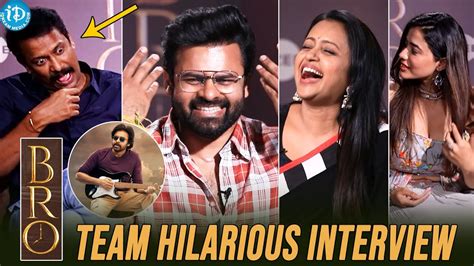 Bro Movie Team Hilariou Interview Pawan Kalyan Sai Dharam Tej