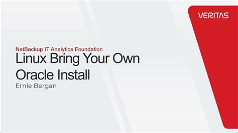 Netbackup It Analytics Foundation Linux Bring Your Own Oracle Install Youtube