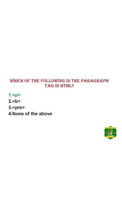 Html Mcqhtmlmcq Computerliteracy Htmlacademy Computerknowledge Htmlcode Htmltutorial Youtube