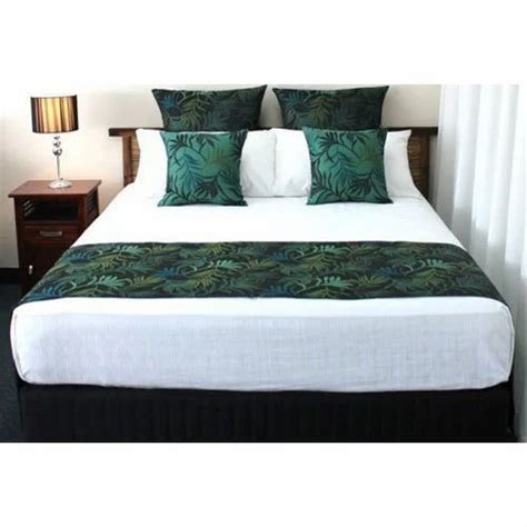 Cotton Green Printed Designer Bed Runner At ₹ 220piece In Erode Id