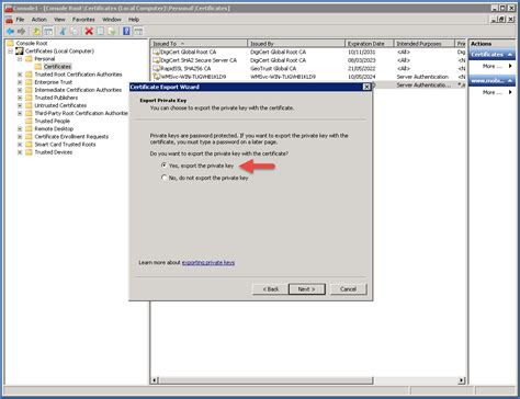 Javascript How To Export Private Key From Windows Certificate Manager Stack Overflow