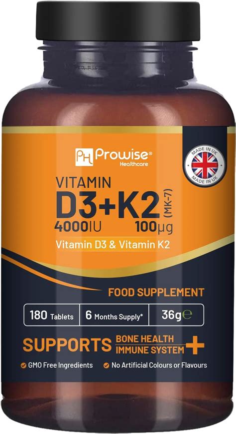 Natures Bounty Vitamin D3 K2 Supplement 4000 Iu Vitamin D3 Plus 100 Mcg Of Vitamin
