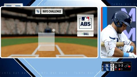Strike 3 Overturned After Abs Challenge 04122026 Tampa Bay Rays