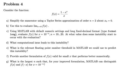 Solved How Do I Solve A And B And Any Hints On Matlab Chegg
