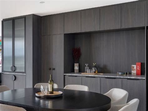 Polytec Products Add Colour And Durability To ‘moody Kitchen Design In Sydney Apartment