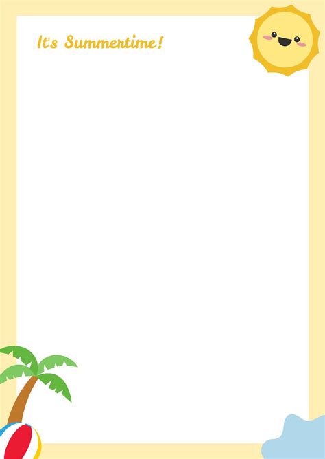 Magazine Page Border Template Google Docs Illustrator Word