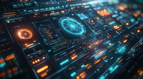 Advanced Firewall System Actively Blocking Cyber Threats In A High Tech