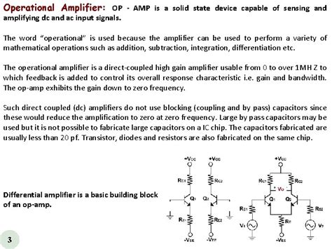 A LECTURE ON OPERATIONAL AMPLIFIER OPAMP By S
