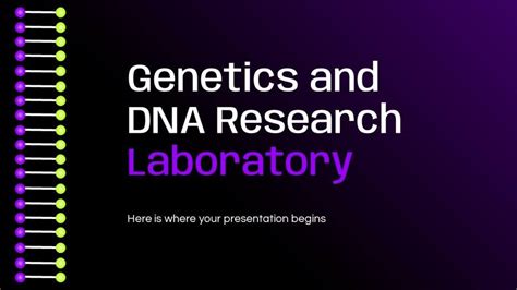 Genetics And DNA Research Laboratory PowerPoint
