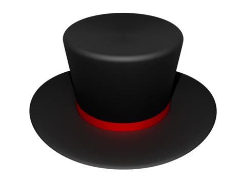 シルクハットのリアルな3dcg・透過png 無料イラスト素材｜素材ラボ