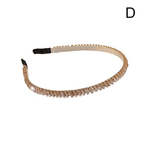 Buy Luxury Headband Hair Bands Shiny Crystal Thin Metal Hair For Women