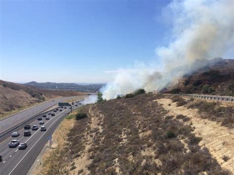 Orange County Fire Burning On Both Sides Of 241 Toll Road Press
