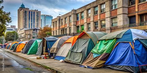Architectural Photography Of Urban Makeshift Tents And Shelters