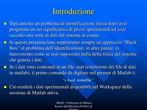 Ppt Introduzione A System Identification Toolbox Di Matlab Powerpoint Presentation Id1228401