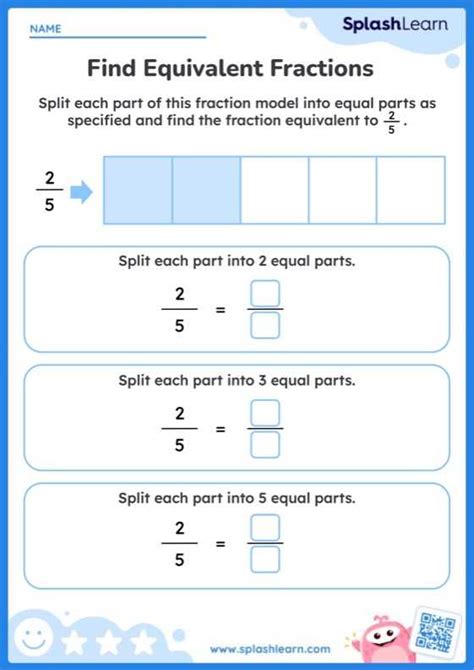 Find Multiple Equivalent Fractions For The Same Fraction