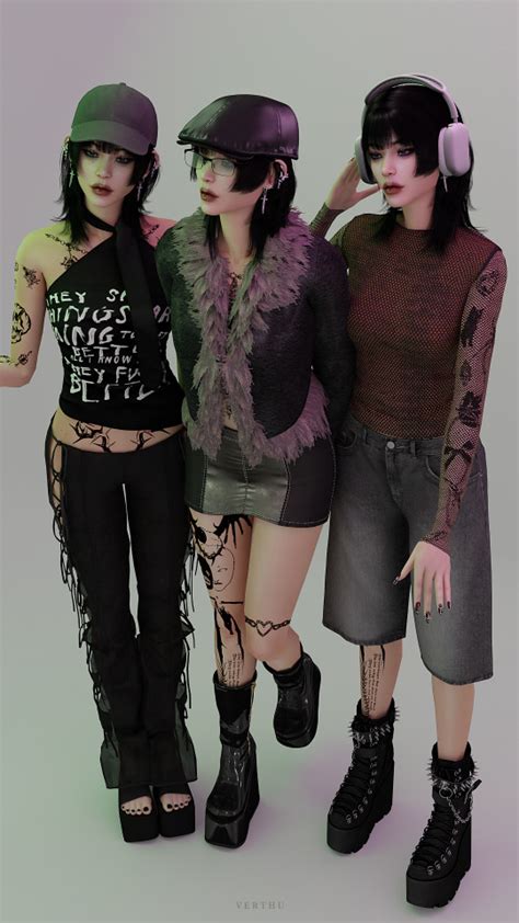 1 Girl 3 Outfits Verthu On Tumblr