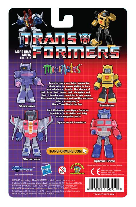 Diamond Select Toys Transformers Minimates Series 1 In Package Image