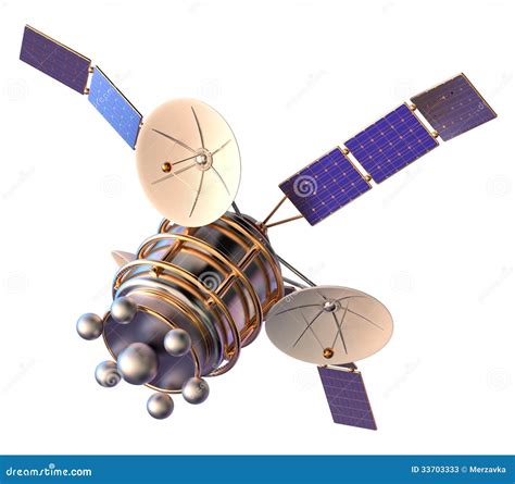 3d Model Of An Artificial Satellite Of The Earth Stock Image Image Of Glonass Network 33703333
