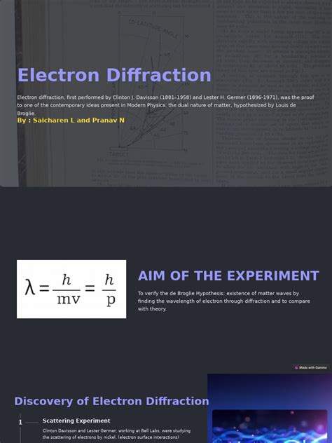 Electron Diffraction Pdf Materials Science Physical Chemistry