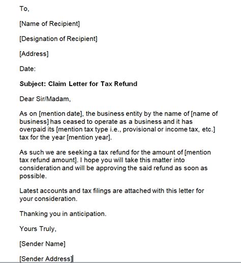 12 Free Claim Letter Examples